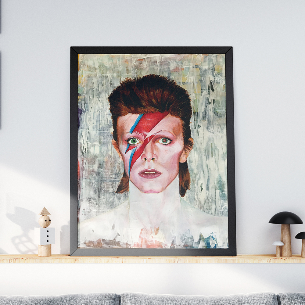 David Bowie painting - Aladdin Sane wall art