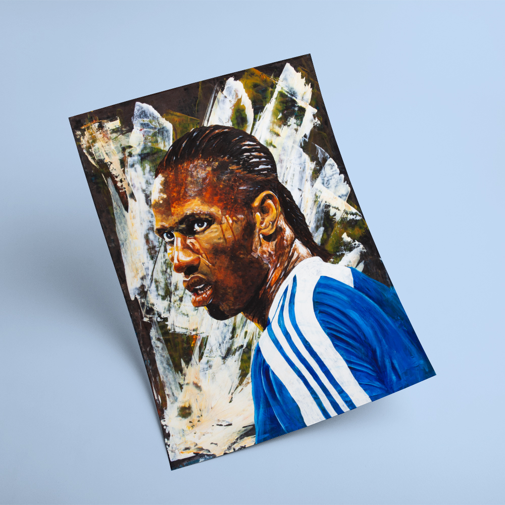 Didier Drogba Chelsea Art - Wall Art Painting