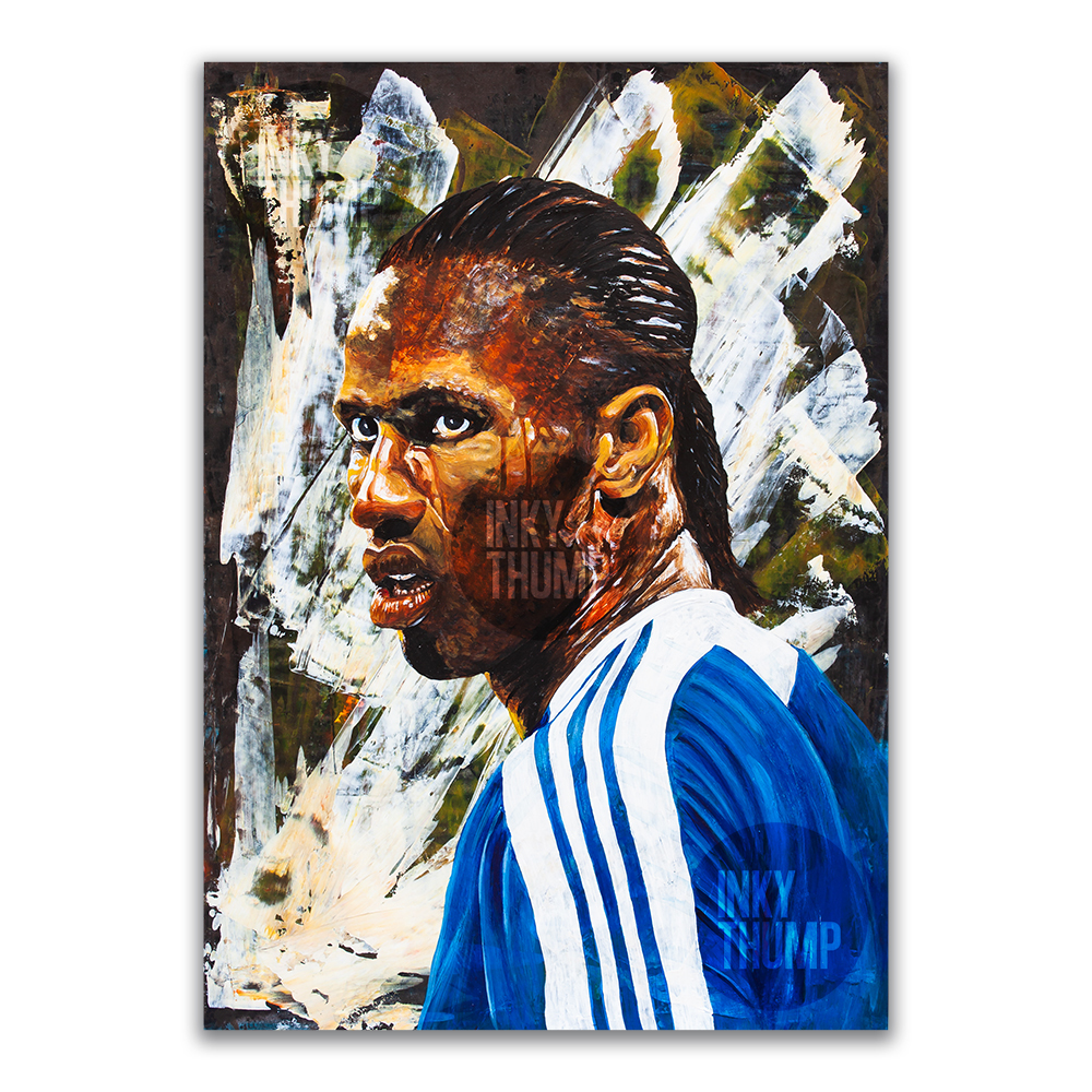 Didier Drogba Chelsea Art - Wall Art Painting