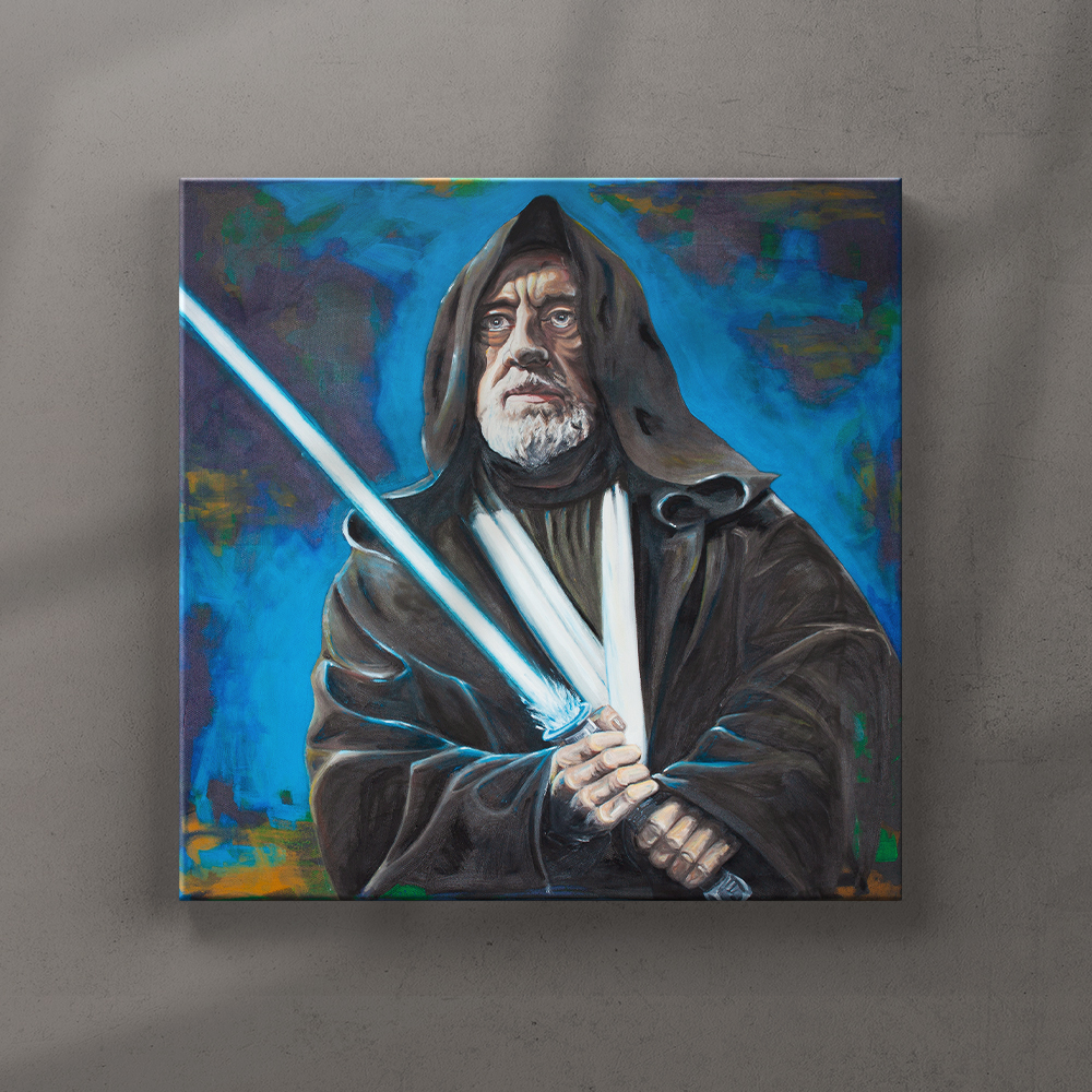 Obi-Wan Kenobi Star Wars Original Painting - Inky Thump Art