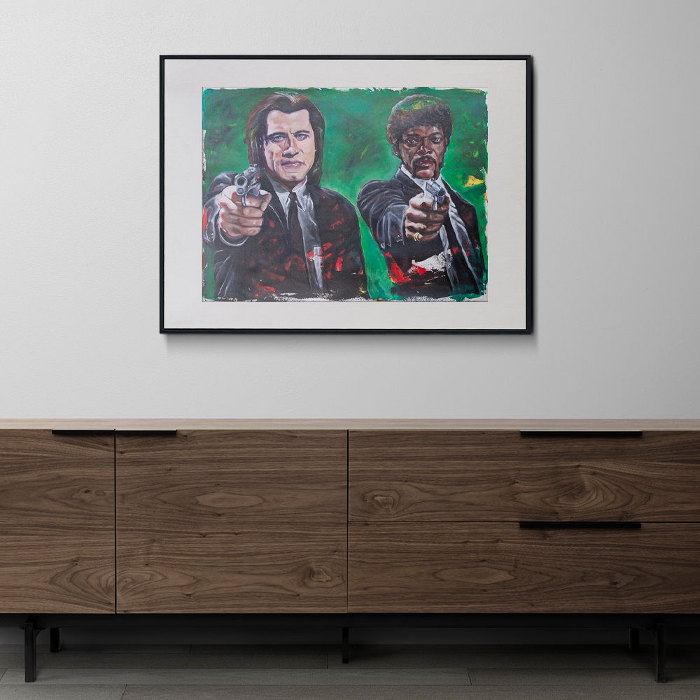 Pulp Fiction Original Painting - Inky Thump Art