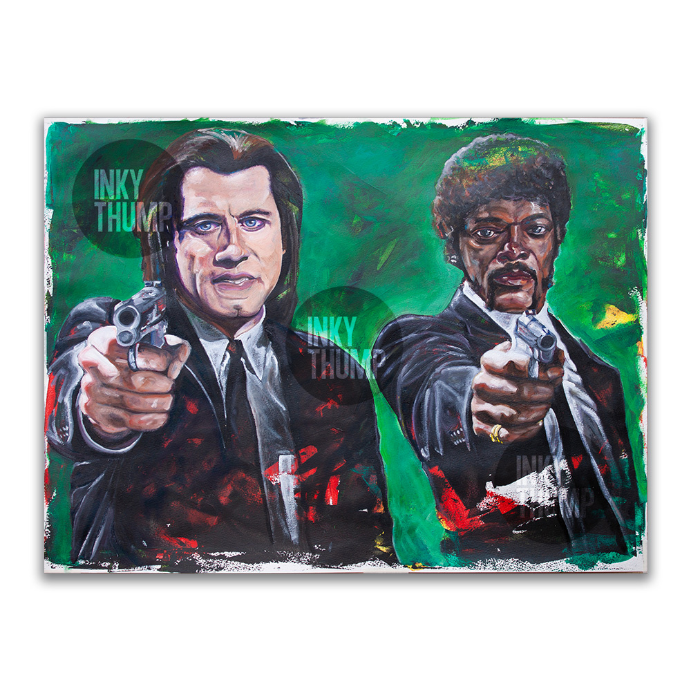 Pulp Fiction Original Painting - Inky Thump Art