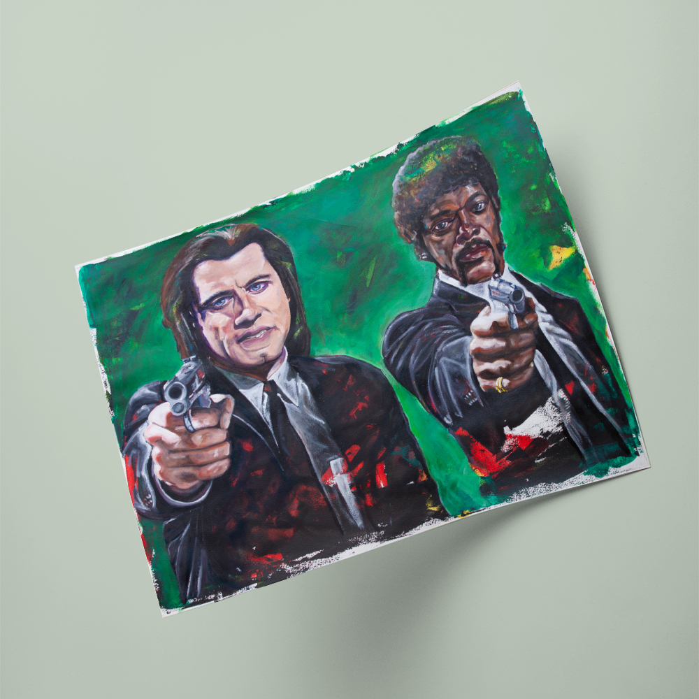 Pulp Fiction Original Painting - Inky Thump Art