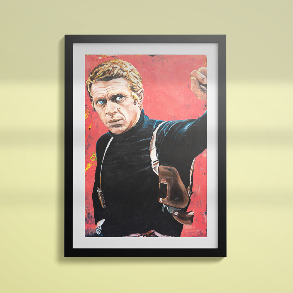Steve McQueen Bullitt Limited Edition Print - Inky Thump Art